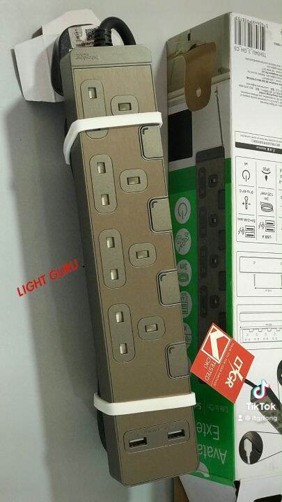 AvatarOn Extend Home Safety Multi Socket Extension Cord (4 Gang, 2 USB ...