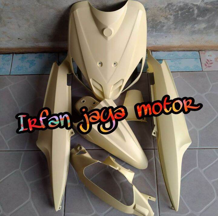 full body bagian Alus motor Mio lama sporty costom warna cream | Lazada ...