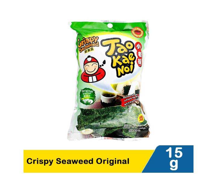 Tao Kae Noi Crispy Seaweed Original / Hot & Spicy 15 g | Lazada Indonesia