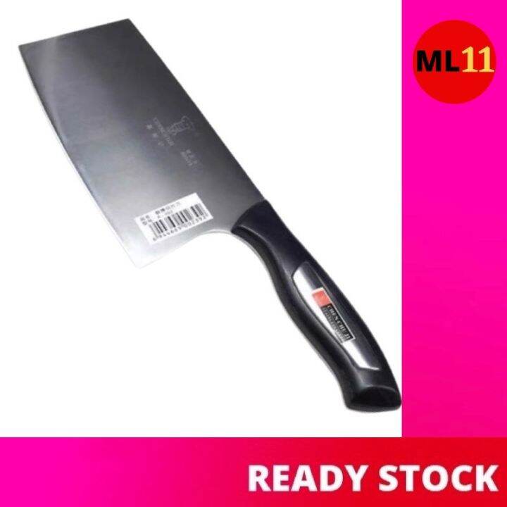 Pisau Tulang Heavy Duty Butcher Knife Cleaver Knife Chopper with Wooden ...