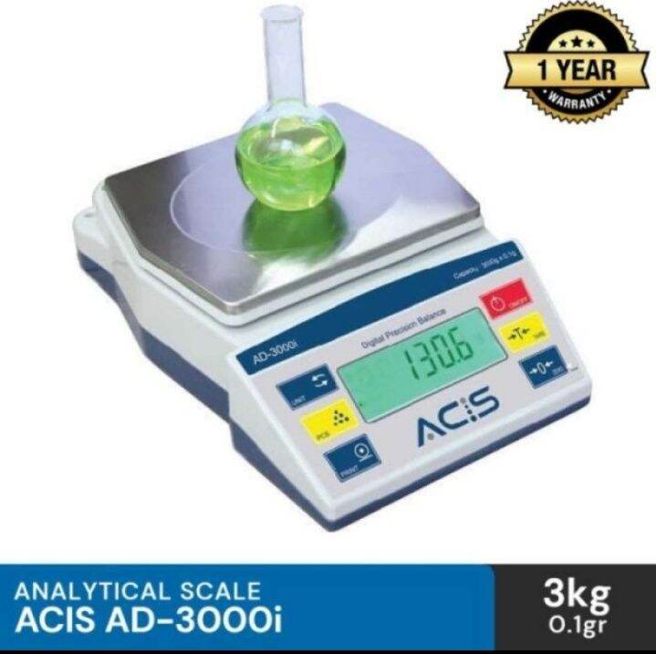 TIMBANGAN DIGITAL ACIS / AD 3000i TIMBANGAN LABORATORIUM KAPASITAS 3 KG ...