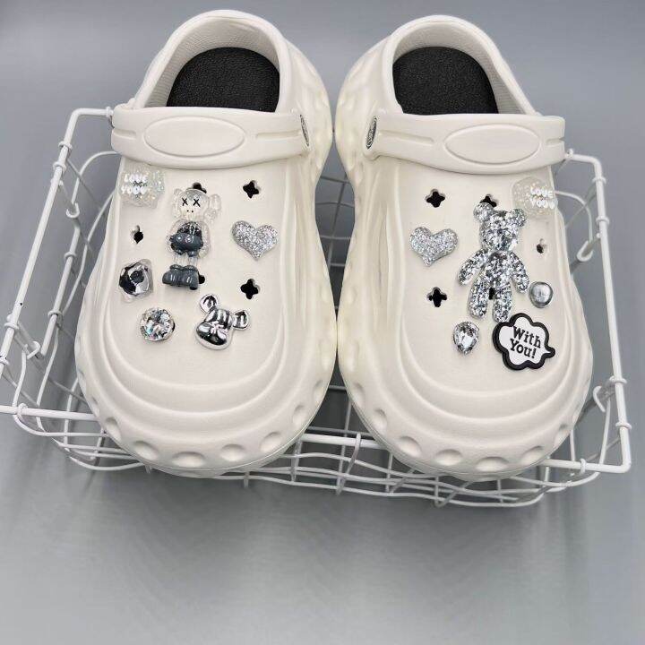 Crocs Jibbitz Charms Shoe Accessories High Grade Crystal Diamond Sesame ...