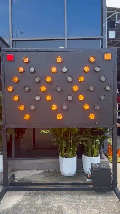 Solar LED Arrow Signboard / Heavy duty Multi Arrow Signboard | Lazada