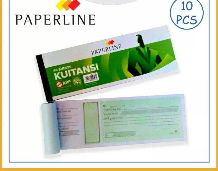 BUKU KUITANSI /KWITANSI PAPERLINE KECIL /PPL KT 40 M(10pcs) | Lazada Indonesia