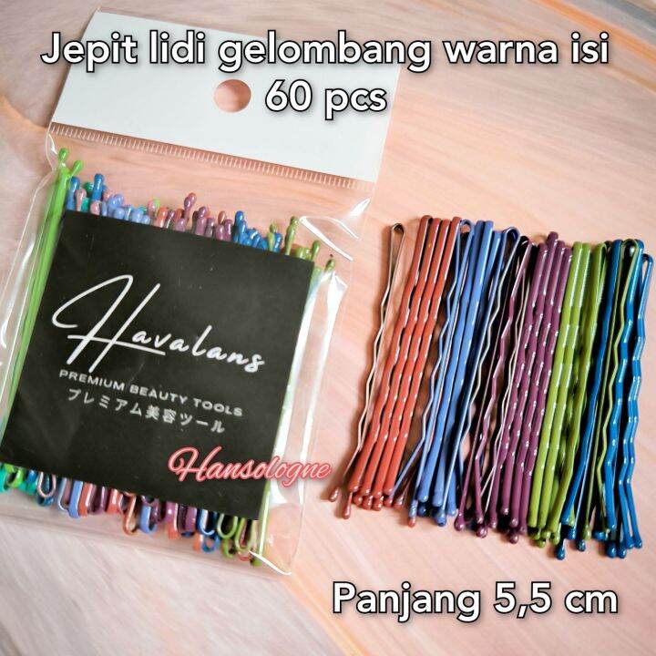 jepit lidi rambut warna bobby pins hair pins isi 60 pcs | Lazada Indonesia