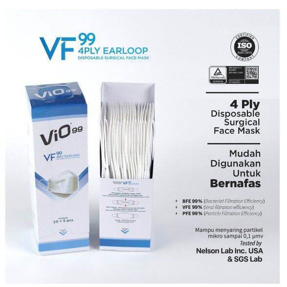 Masker Vio VF99 Earloop isi 30 pcs | Lazada Indonesia