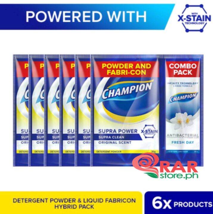 Champion Supra Clean 35g+Fresh Day 28ml (6 pcs) | Lazada PH