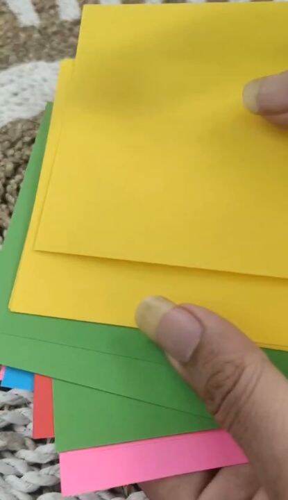 1 PACK 25 Sheets Kertas Lipat Origami Warna 2 sisi Kertas Lipat Origami ...
