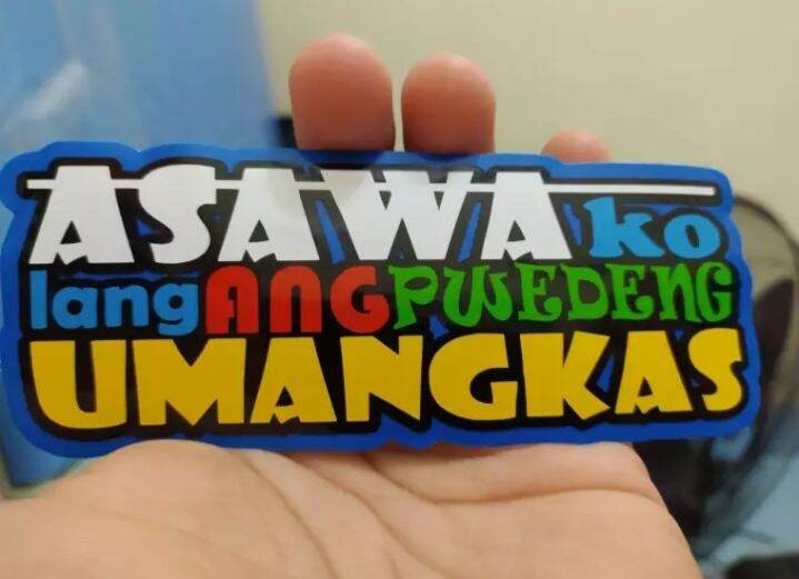 Waterprooof sticker vinyl for motorcycle asawa ko lang ang pwedeng ...