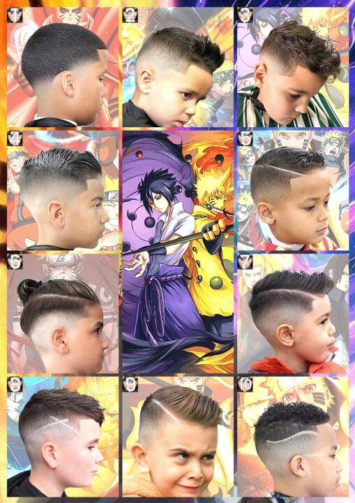 POSTER PANGKAS BARBERSHOP TERBARU MODEL POTONG RAMBUT ANAK DAN DEWASA ...