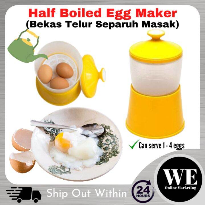 (Ready Stock) Half Boiled Egg Maker - Bekas Telur Separuh Masak Rebus ...