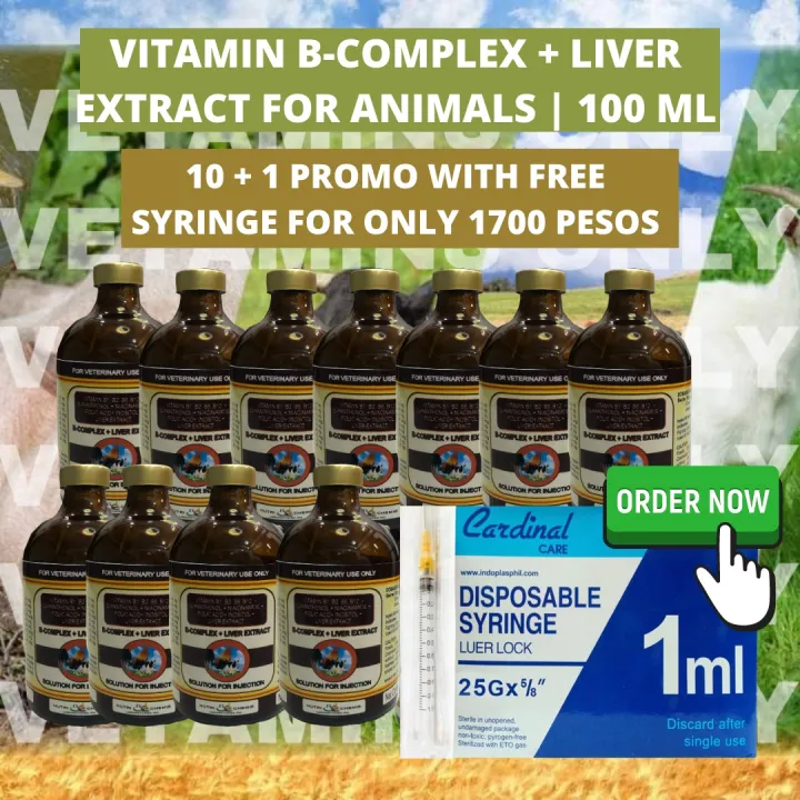 10+ 1 VITAMIN BCOMPLEX + LIVER EXTRACT FOR ANIMALS ONLY | Lazada PH