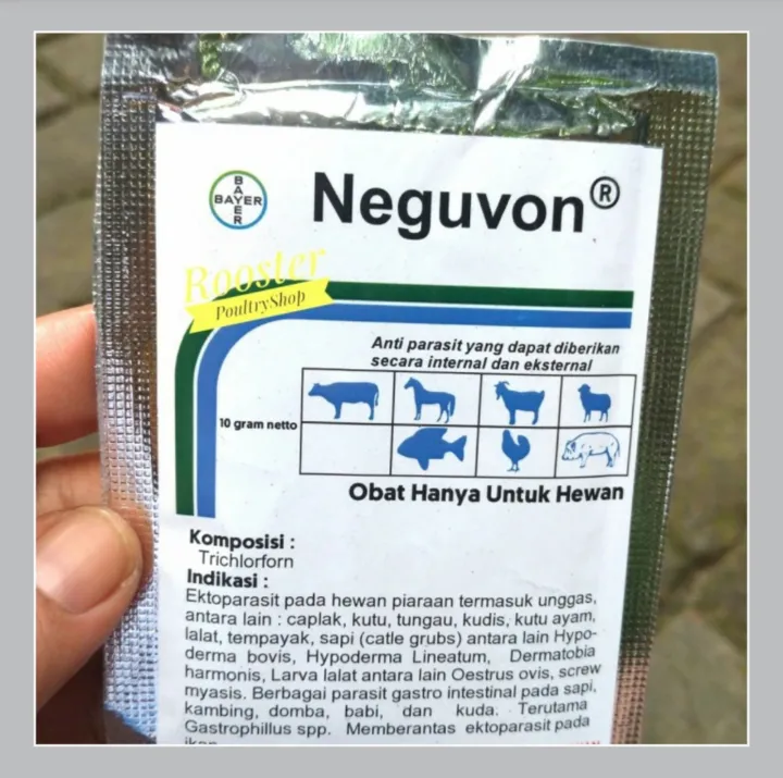 Neguvon Obat Parasit Hewan Pembasmi Kutu pada Hewan Ternak Sapi Kambing ...