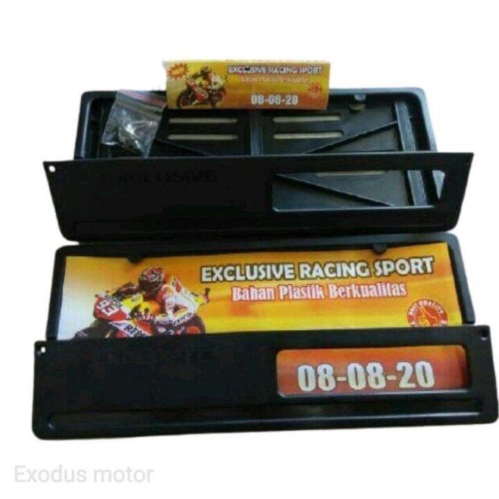dudukan plat nomor motor - cover plat motor segi - tatakan plat motor ...