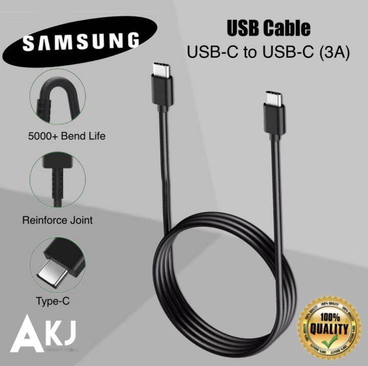 Samsung Original Cable 25W 3A Super Fast Charging Cable USB C to USB C ...