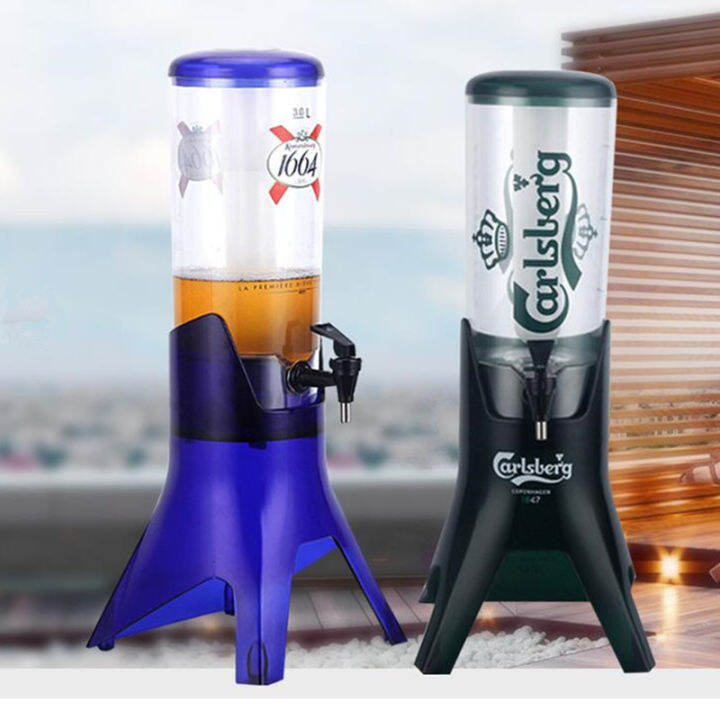 In Stock 1664 Draft Beer Cannon 3L Bar KTV Carlsberg Beer Tower Special Column Beer Barrel ...