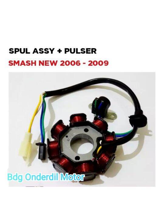 Spul Assy + Pulser Smash New 2006 2007 2008 2009 / 110 cc / Sepul Spoll Spull Spool Fulser Spol ...