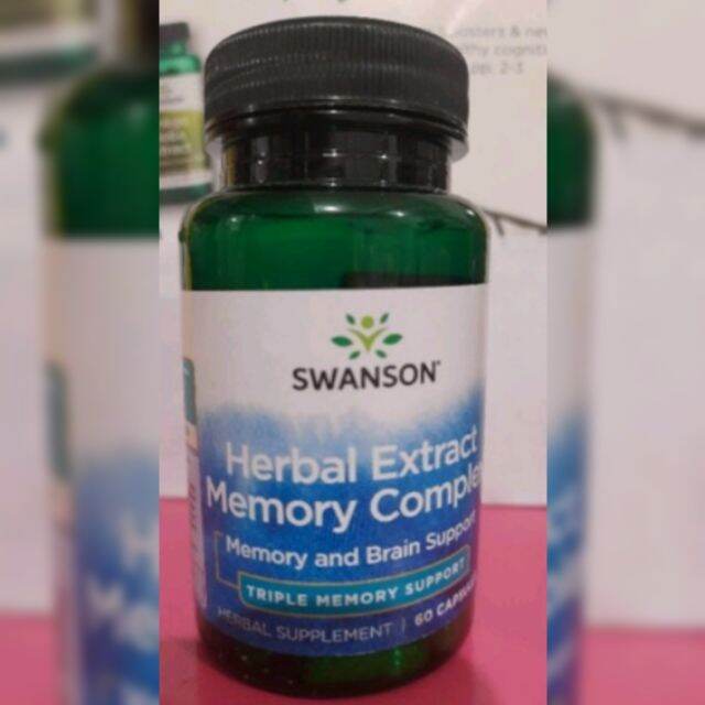 Herbal Extract Memory Complex Ginkgo Biloba Extract Vinpocetin Huperzia serrata Extract 60 ...