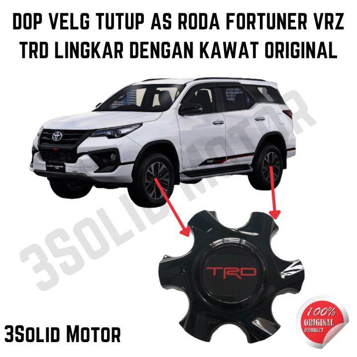 DOP VELG TUTUP AS RODA FORTUNER VRZ 2016-2019 LENGKAP DENGAN KAWAT ORIGINAL | Lazada Indonesia