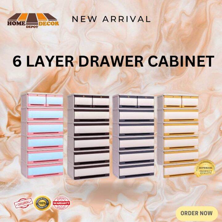 HDD ZOOEY 2022-H HARMONY DRAWER WITH 2-TONE 5 OR 6 LAYER DRAWER | Lazada PH