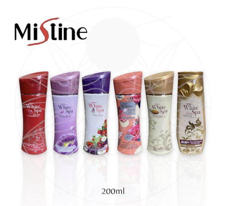 ครีมทาผิว โลชั่น มิสทีน ไวท์ สปา เอเอชเอ ยูวี โลชั่น Mistine White Spa AHA UV Lotion 200 ml. ถูก ...