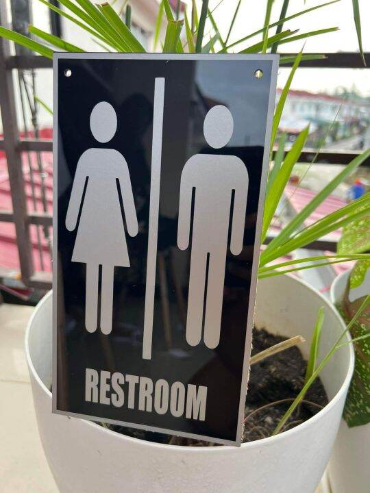 comfortroom signage/single acrylic 5x9 inch/water proof | Lazada PH