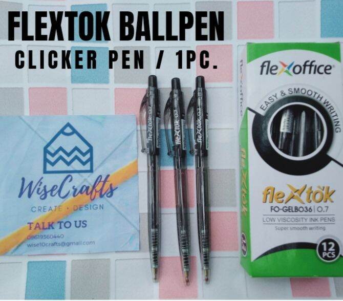 FlexTok Clicker Ballpen ( black / 1pc. ) | Lazada PH