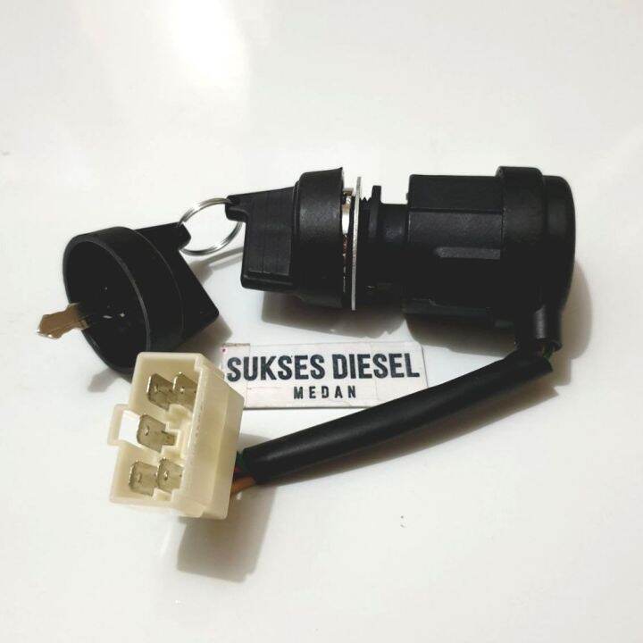 KUNCI KONTAK SWITCH STARTER 5 PIN KABEL GENSET DIESEL SILENT KIPOR KAMA ...