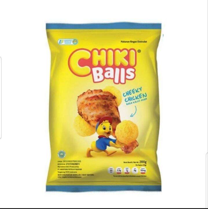 Indofood - Chiki Balls Cheeky Chicken rasa Kaldu Ayam 200 gram | Lazada ...