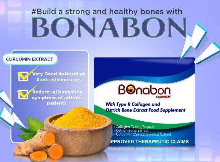 Bonabon with Type II Collagen and Ostrich Bone Extract Food Supplement ...