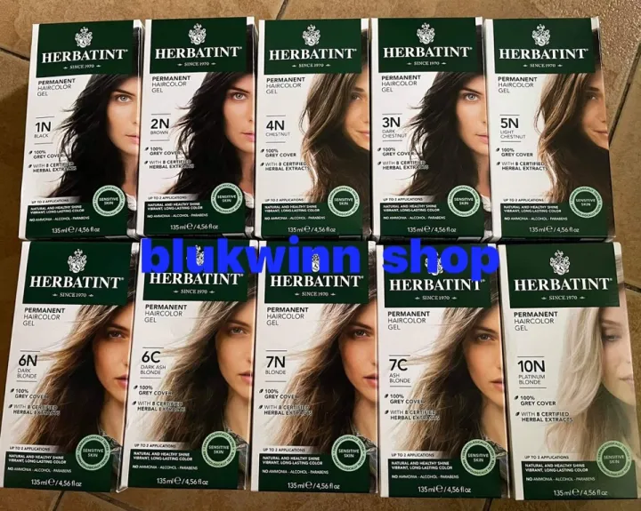 Herbatint, Permanent Haircolor Gel, 4.56 fl oz (135 ml)1N,2N,3N,4N,5N,6N,7N,10N,6C,7C | Lazada PH