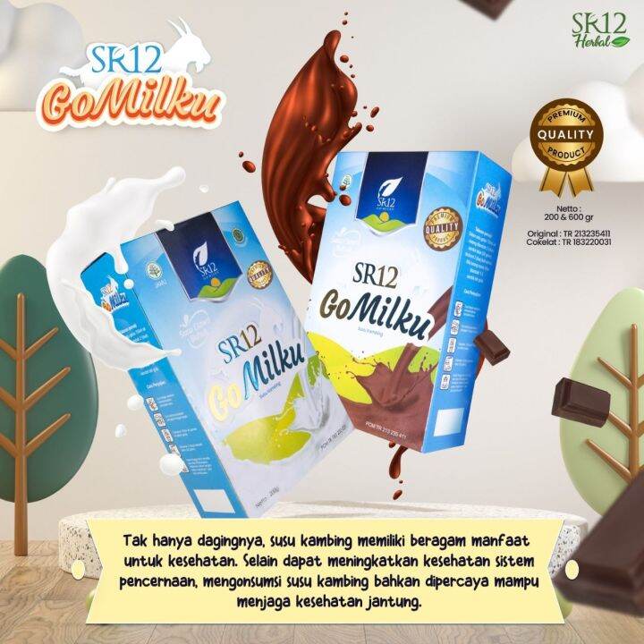 GOMILKU SR12 varian rasa coklat dan original | Lazada Indonesia