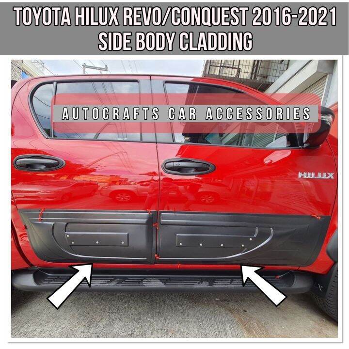 TOYOTA HILUX REVO/CONQUEST 2016-2023 SIDE BODY CLADDING | Lazada PH