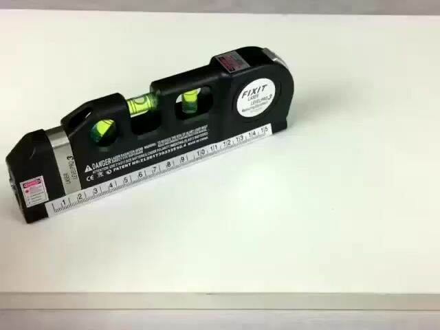 Meteran laser fixit penggaris level pro 3 siku waterpass Vertikal ...