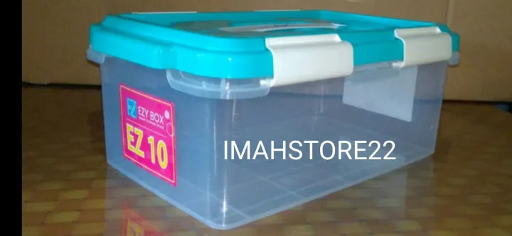 CONTAINER EZY BOX 10L 10 LITER TEMPAT PENYIMPANAN BOX MAKAN BOX MAINAN ...