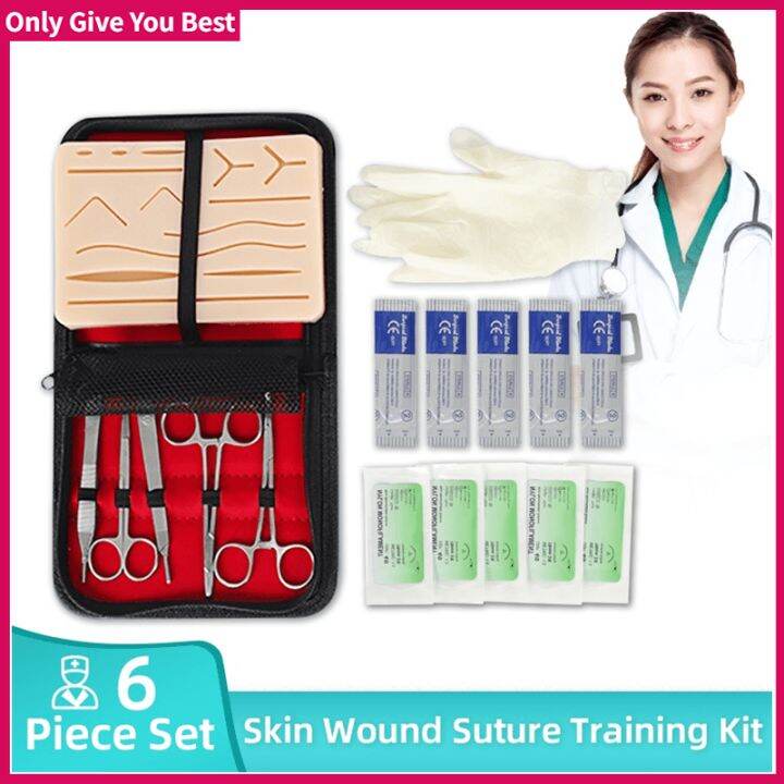 Suture Training Kit Medical Surgical Silicone Suturing Practice Pad Human Skin Model For ...