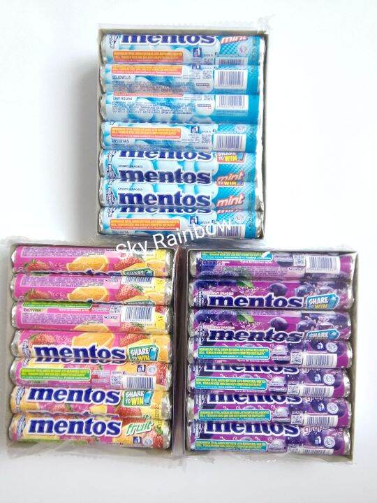 Mentos Roll ( 1 Box isi 14 Roll ) | Lazada Indonesia
