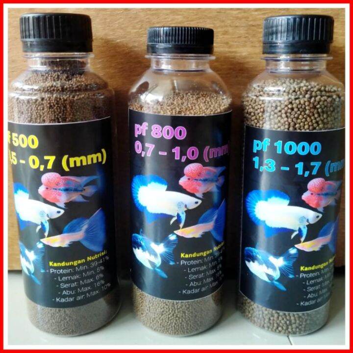 Pakan ikan PF100 PF800 PF500 PELET Pakan ikan hias anakan koi koki lele | Lazada Indonesia