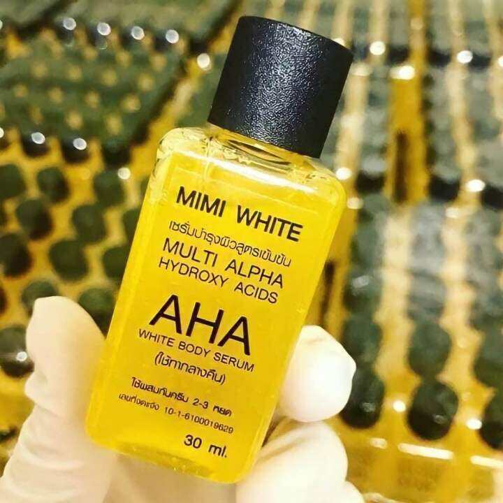 ORIGINAL AHA mimi white white body serum 30ml | Lazada