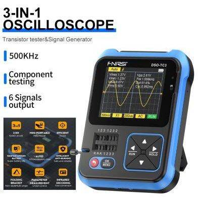 FNIRSI DSO-TC3 Digital Oscilloscope Transistor Tester Function Signal ...