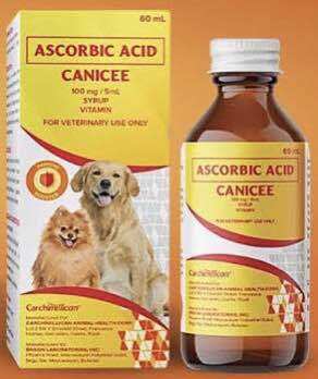 Canicee Vitamin C Ascorbic Acid Syrup for Dogs Oral Suspension 100 mg/5 ...