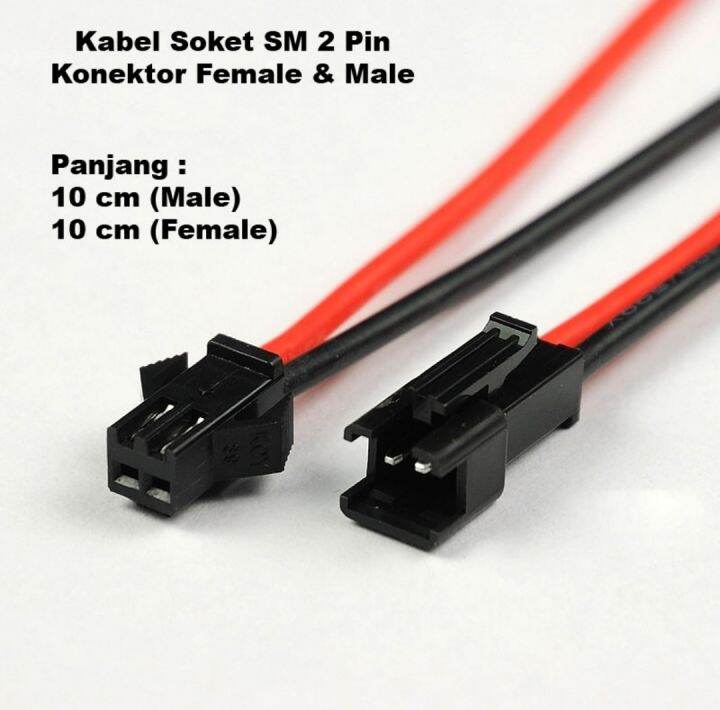 Kabel Konektor Kabel Soket DC 2 PIN Male dan Female | Lazada Indonesia