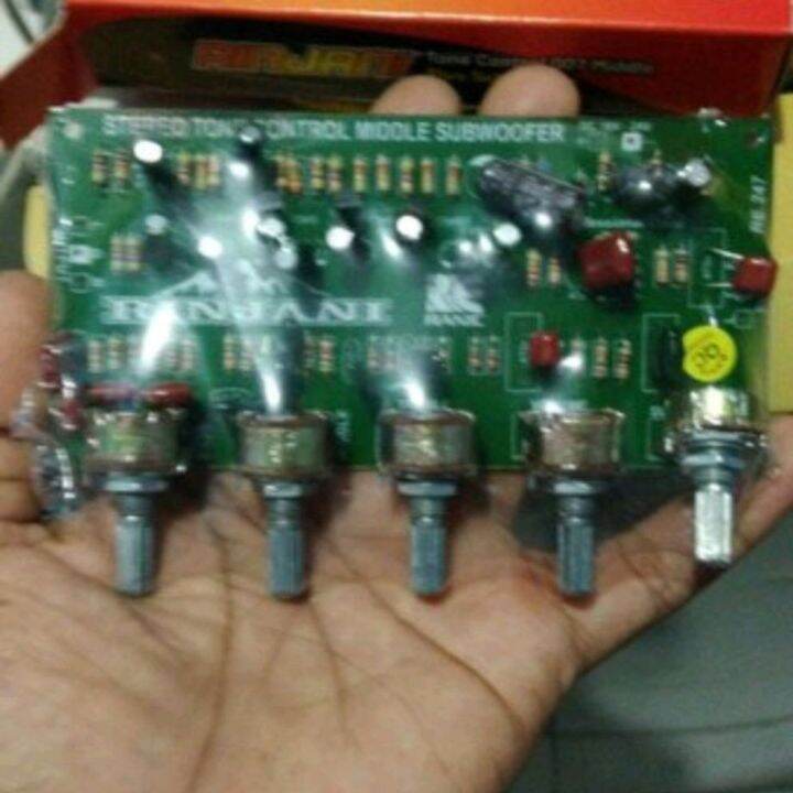 kit Rangkaian tone control stereo middle plus subwoofer DC 12volt ...