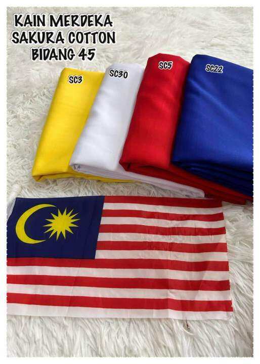 [Tema Merdeka] Kain Pasang Sbline/Sakura cotton | Lazada