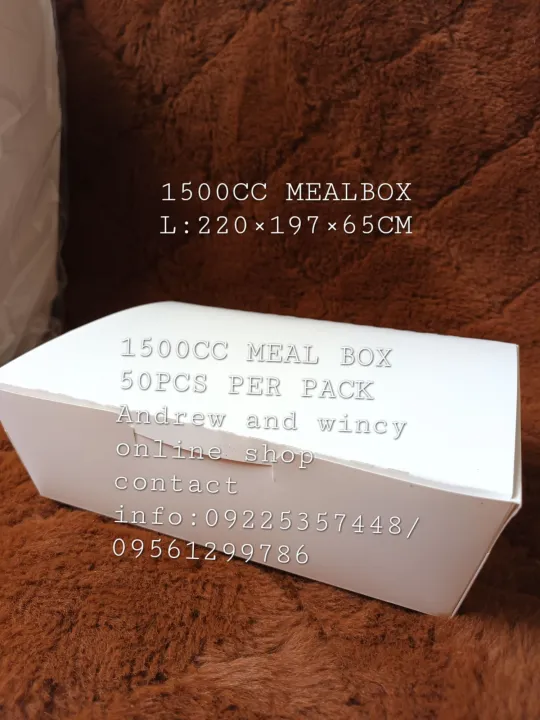 1500CC MEALBOX LAMINATED 50PCS PER PACK | Lazada PH