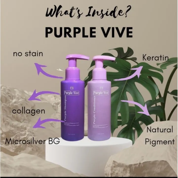 PURPLE VIVE SHAMPOO & CONDITIONER | Lazada PH