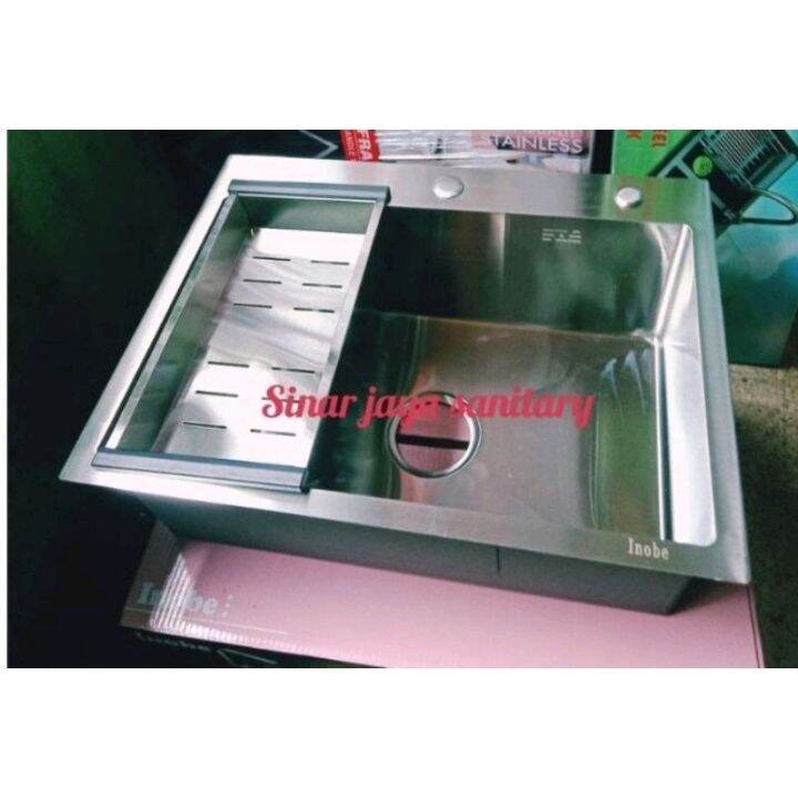Kitchen sink inobe 6045 stainless / Bak cuci piring stainless 6045 ...