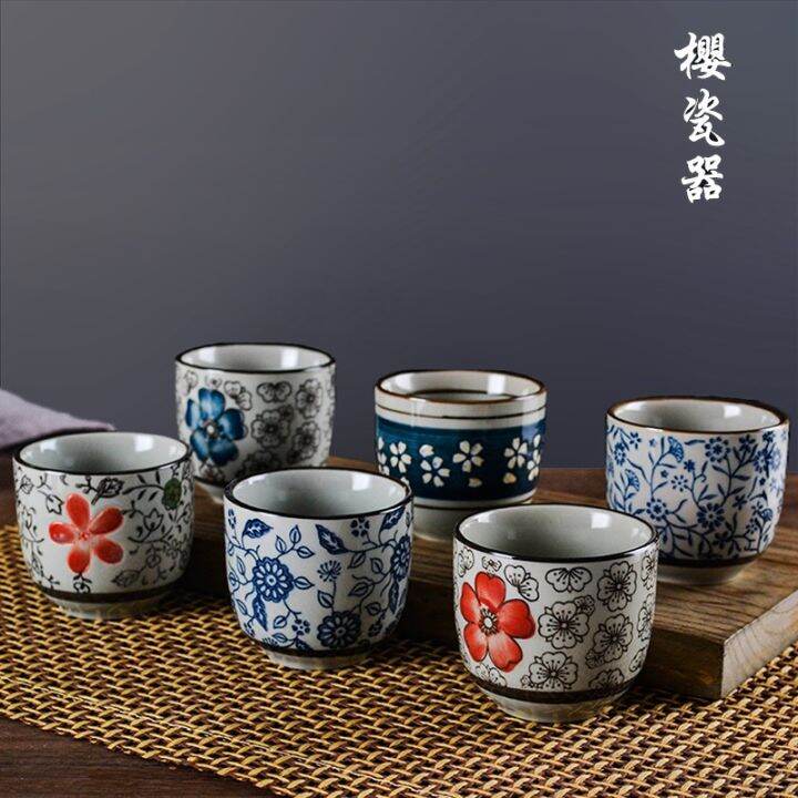 Tea Set Tea Cup Master Cup Tea Cup Vintage Japanese Ceramic Underglaze ...