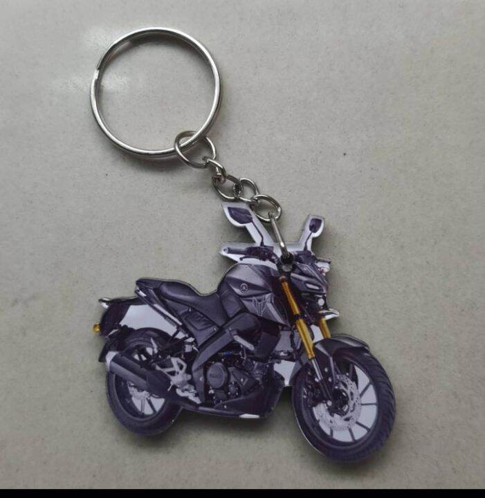 yamaha mt15 mt-15 black keychain 2d mt15 hitam | Lazada