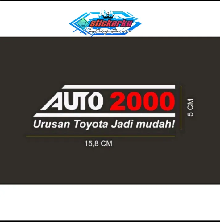 STIKER TOYOTA AUTO 2000 | Lazada Indonesia